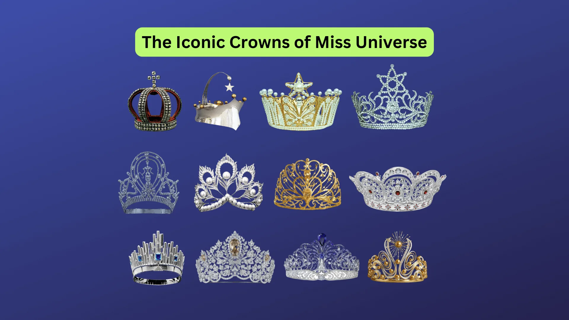 The Iconic Crowns Of Miss Universe - Qukut