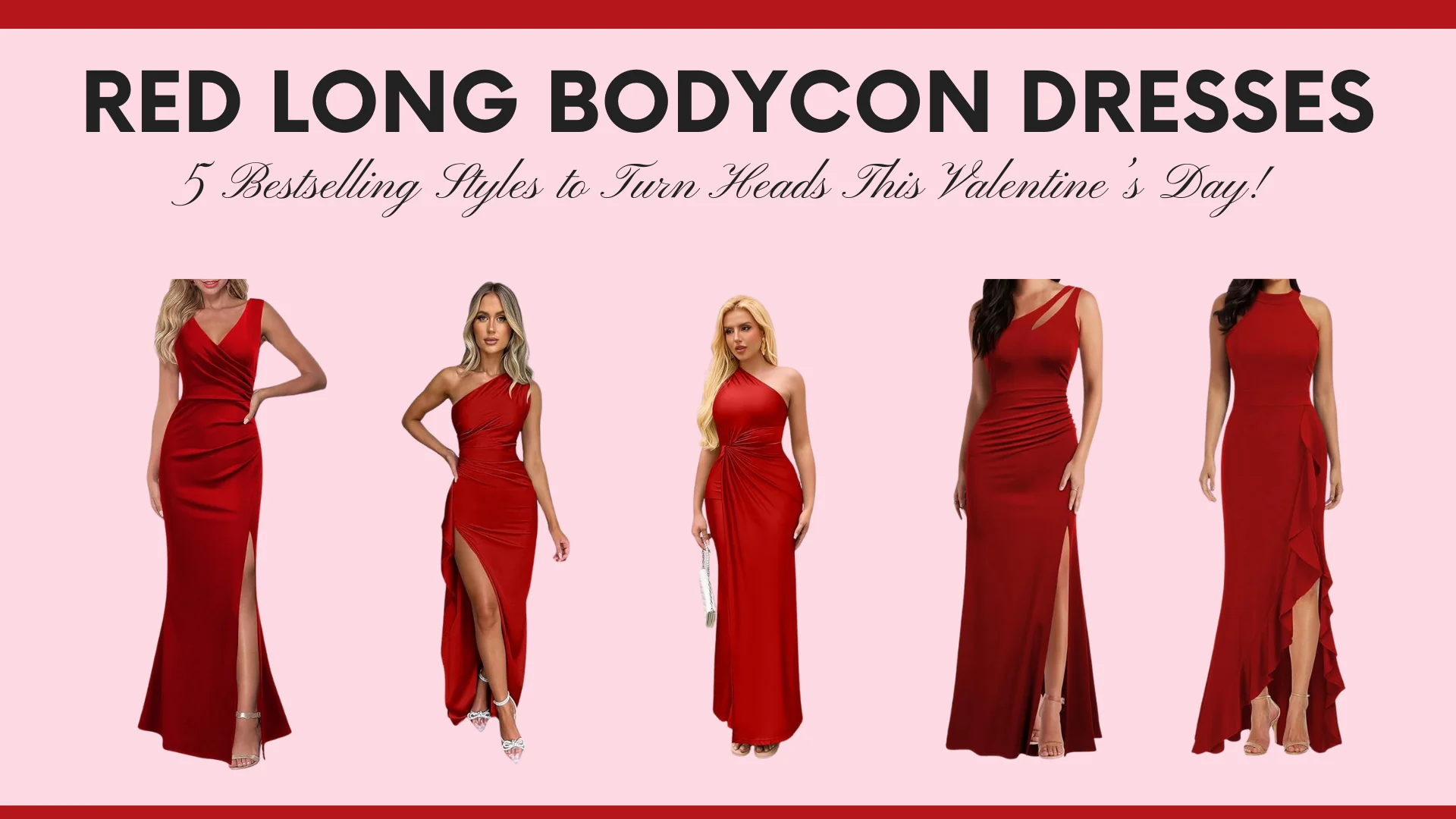 Red Long Bodycon Dresses: 5 Bestselling Styles To Turn Heads This ...